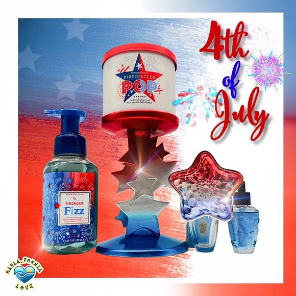 Bath & Body Works | Accents | Bbw Firecracker Pop 5 Pc 4th Of July Gift ...